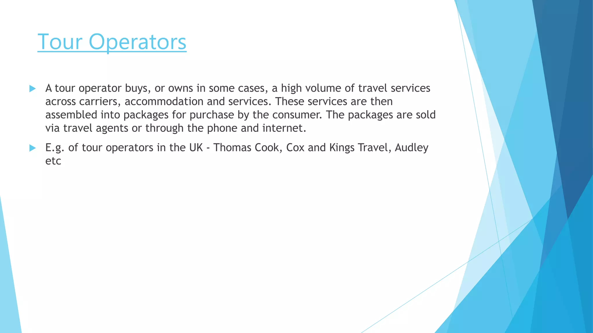 Major businesses and niche operators in the holiday | PPTX | Air Travel ...