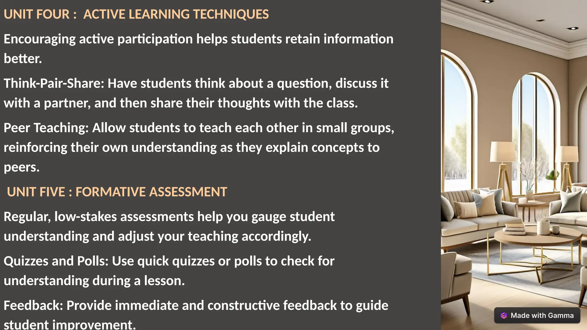 MAJOR C.I effective teaching methodologies.pptx