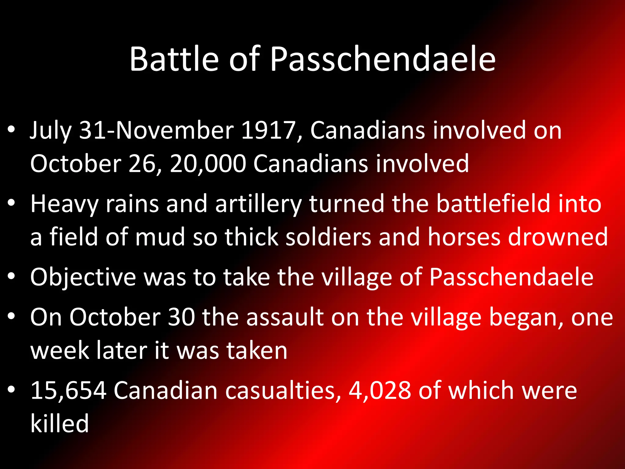 Major canadian battles in ww1 | PPTX