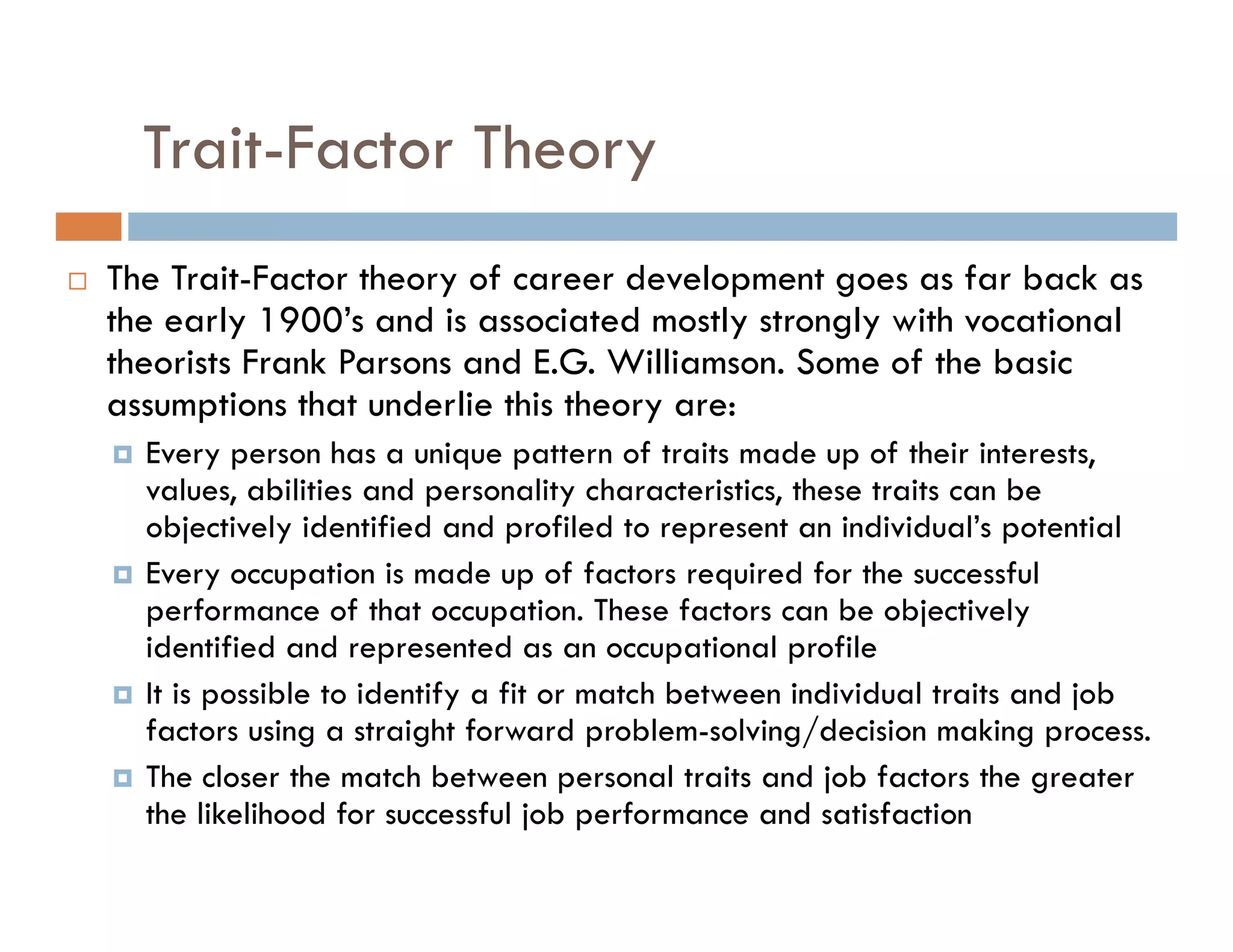 Career Development Theories | PDF