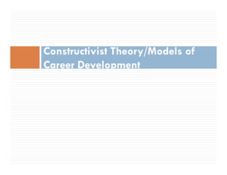 Career Development Theories | PDF