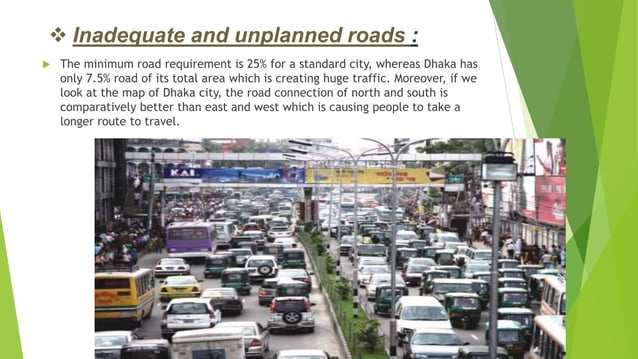 Major causes of traffic congestion in dhaka city | PPT