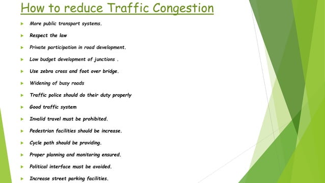 Major causes of traffic congestion in dhaka city | PPT