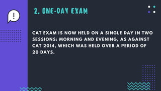 Major changes in CAT Exam Pattern | PPT
