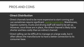 Major channels used in the distribution of consumer | PPT