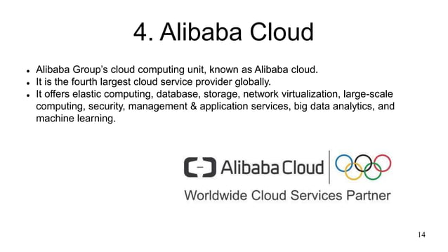 Major cloud providers in the world and their products.pptx