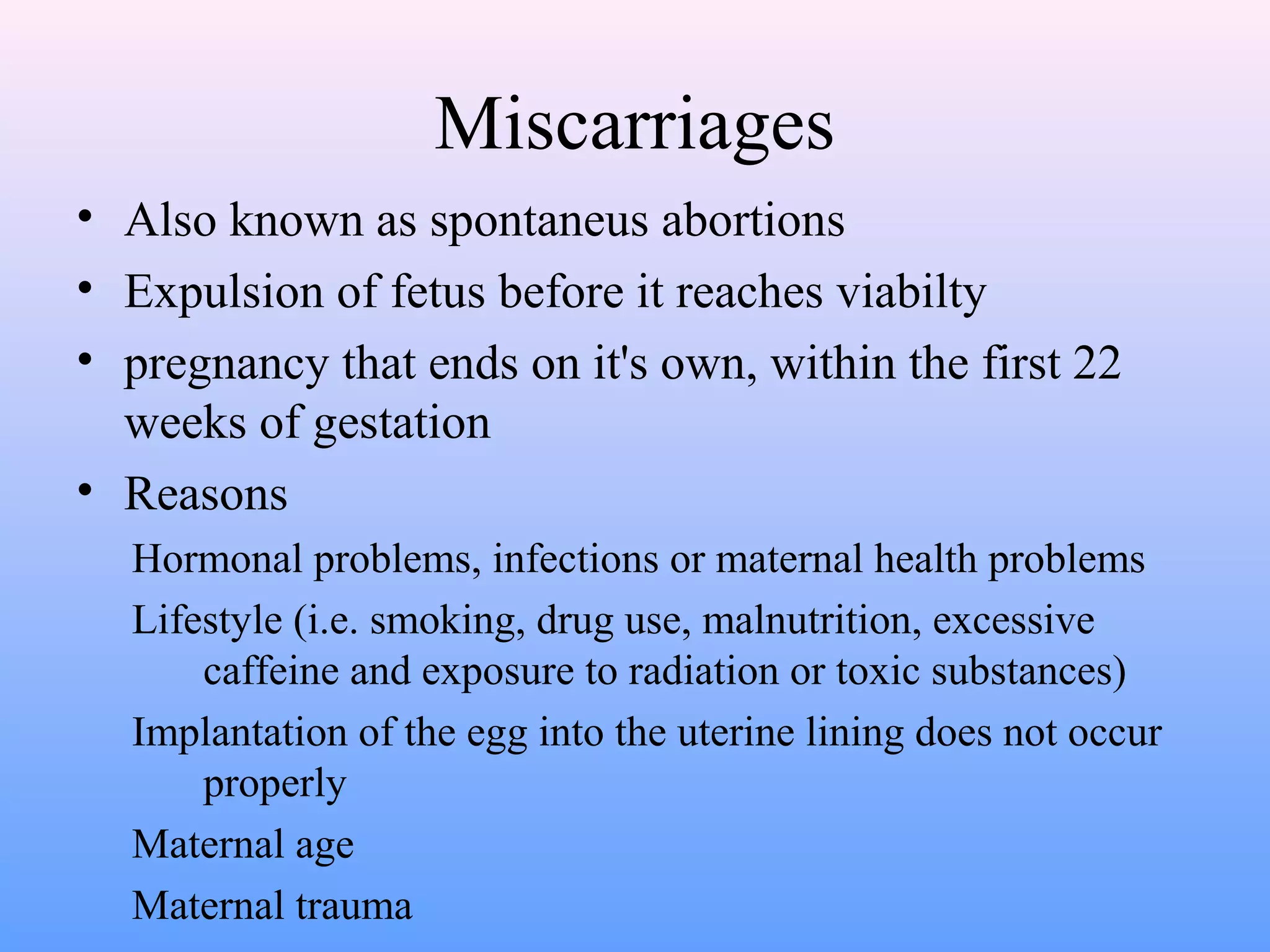 Major Complications in Pregnancy | PPT