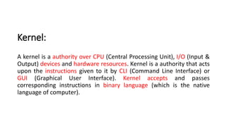 Major concepts of operating system | PPT