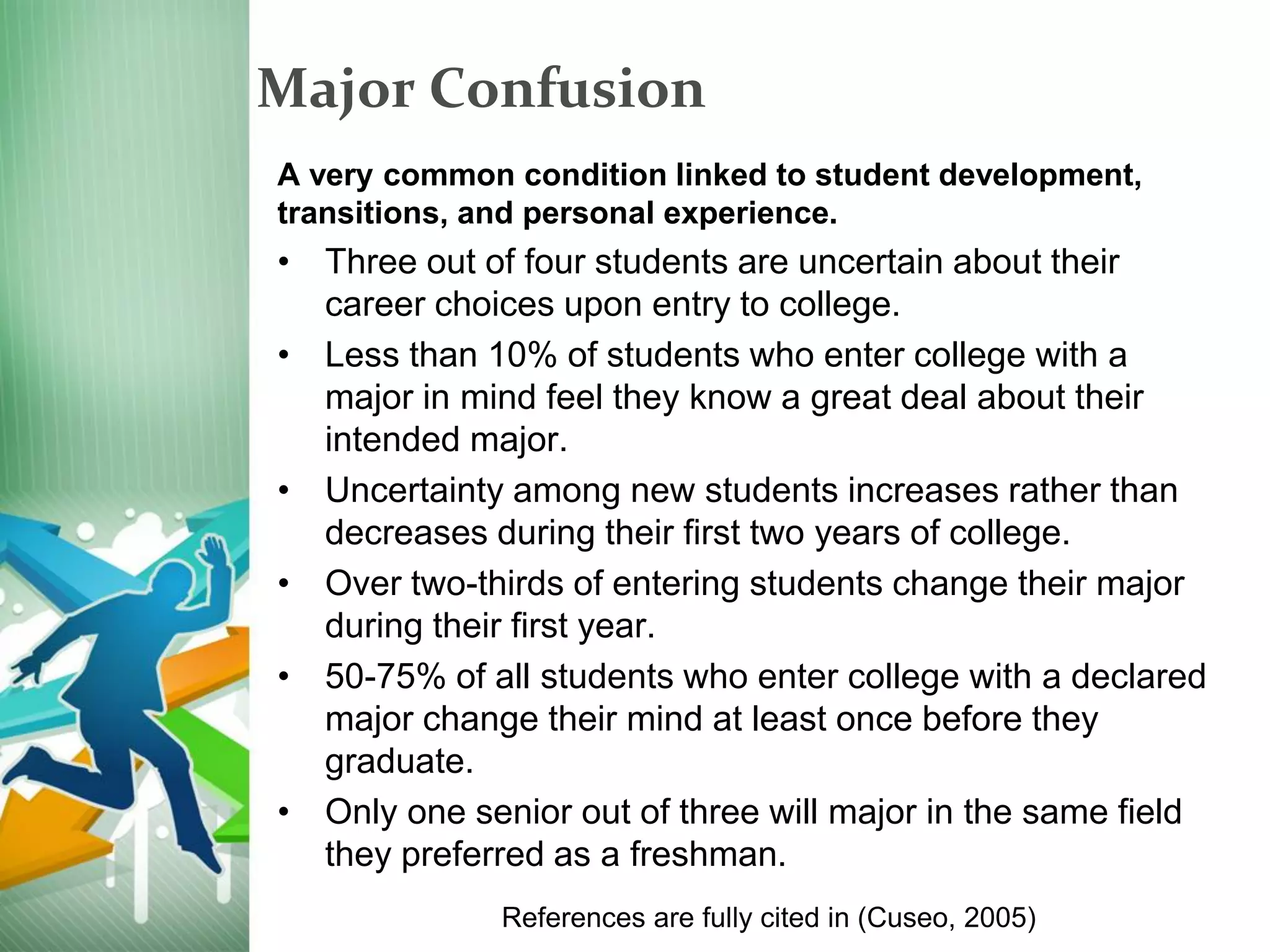 Major Confusion: Helping Students Navigate Through a Maze of Majors | PPT