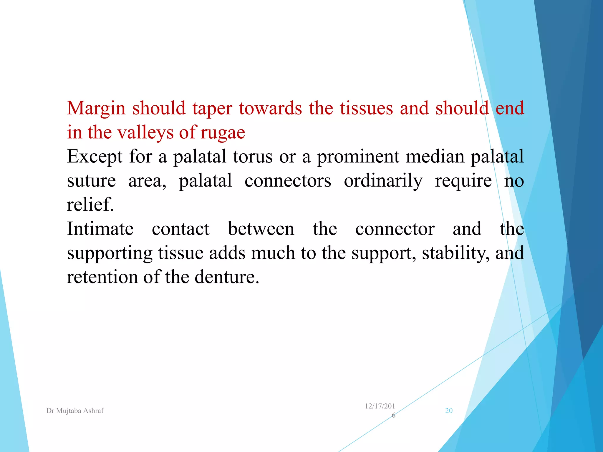 Major connector In prosthodontics | PPTX