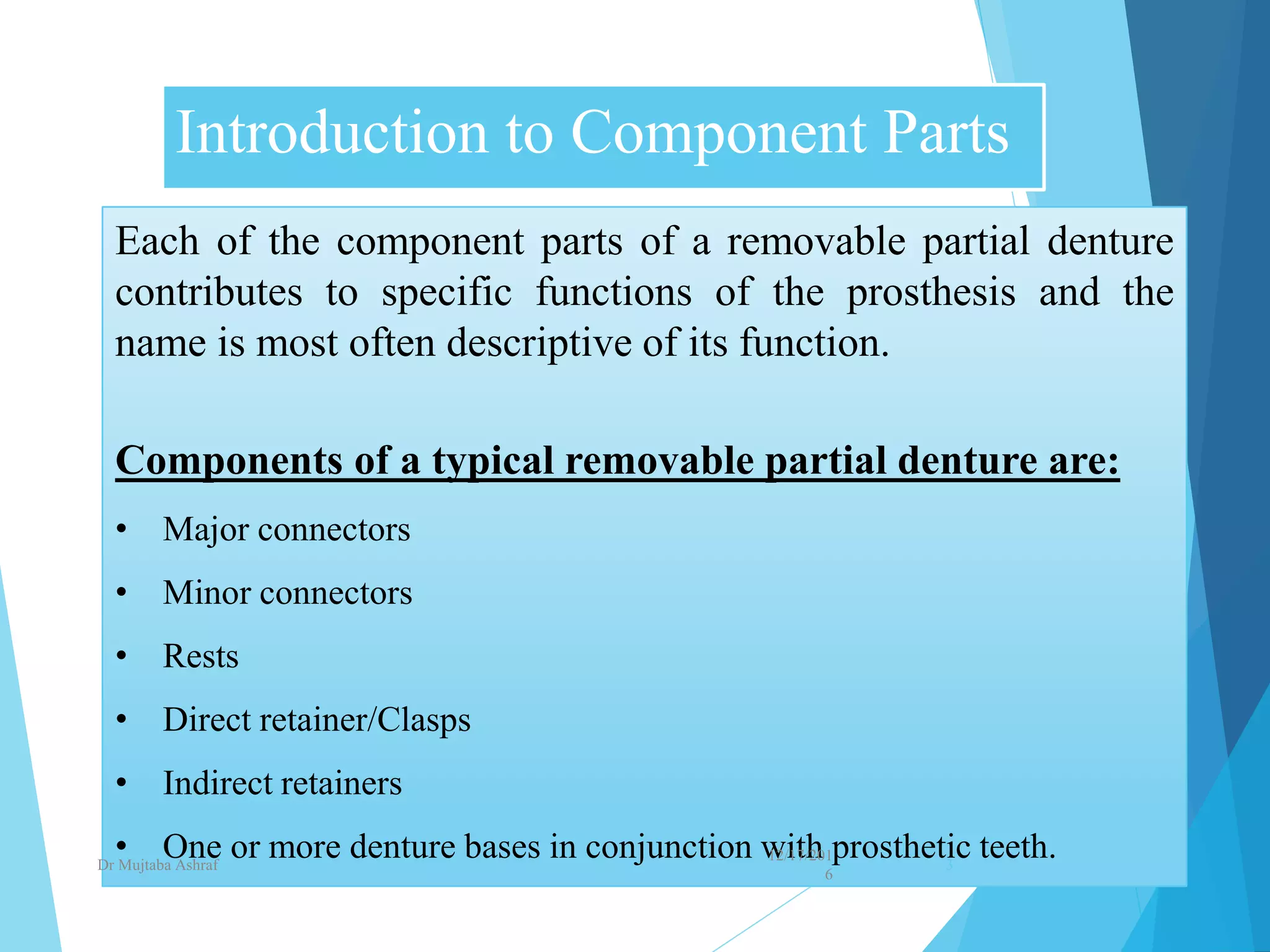 Major connector In prosthodontics | PPTX