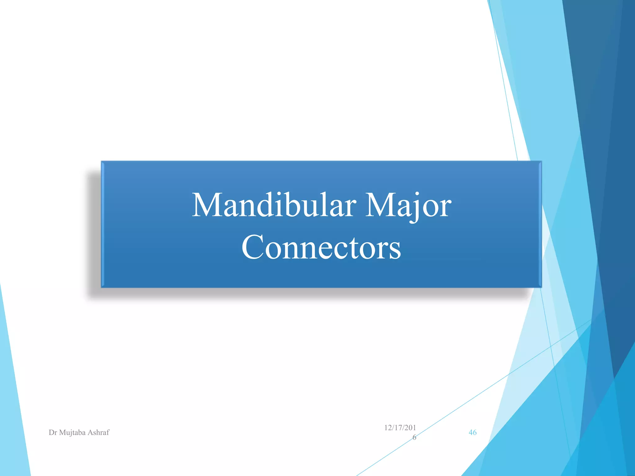 Major connector In prosthodontics | PPTX