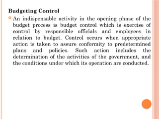 MAJOR CONTROL PRINCIPLES INCLUDING BUDGETING .pptx