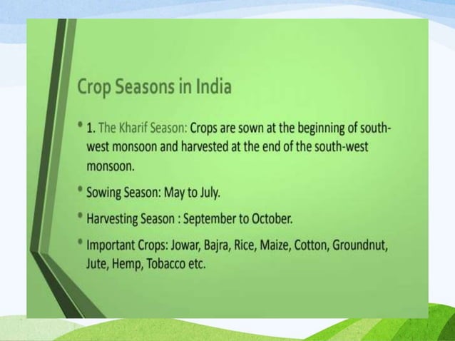 Major crops in India | PPTX