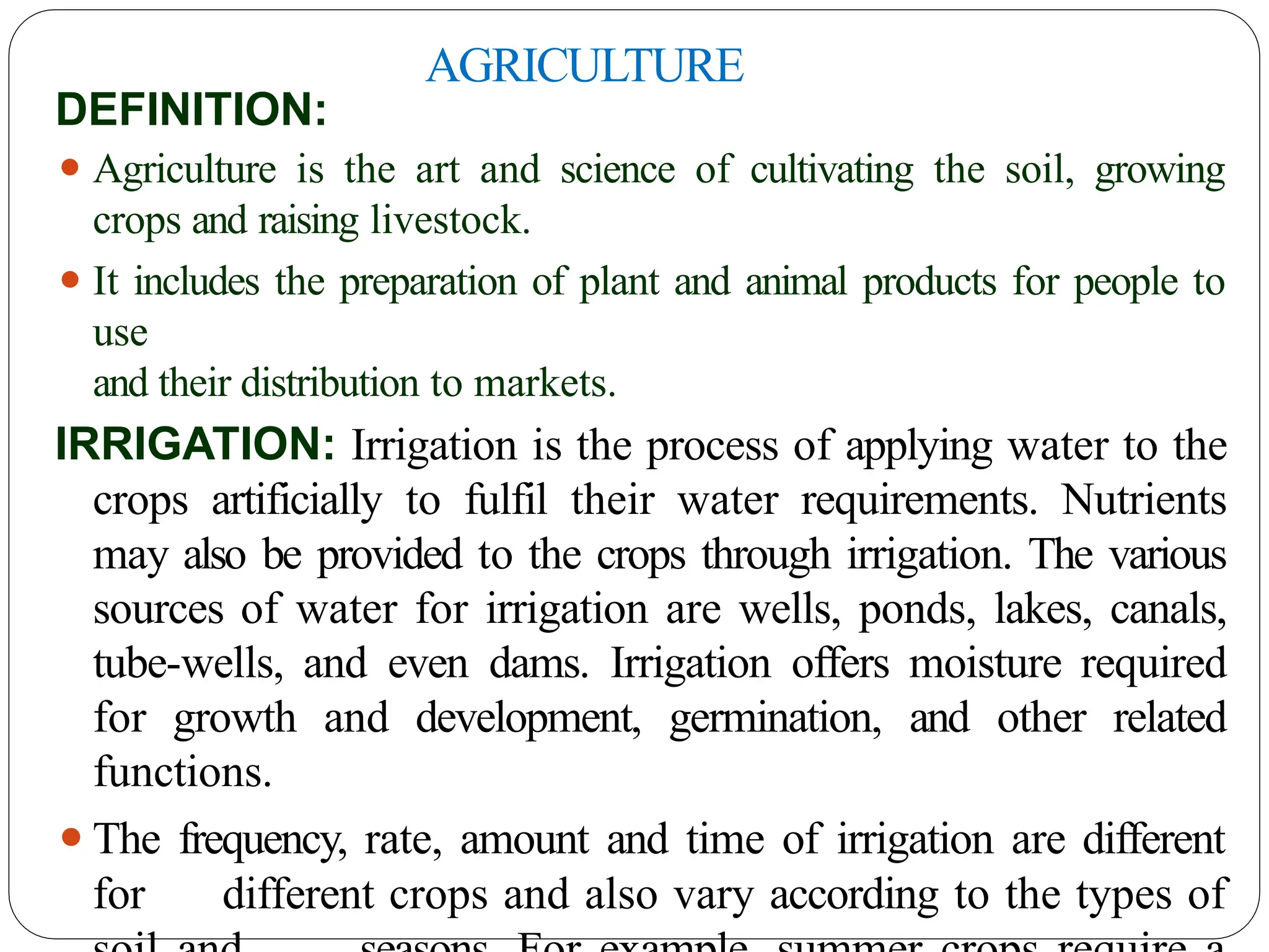 Major Crops and their production of India.pptx