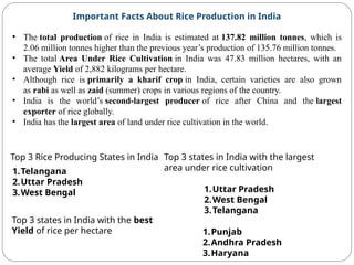 Major Crops and their production of India.pptx