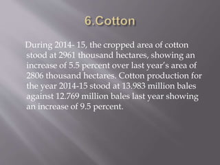 Major crops of pakistan A Presentation By Mr Allah Dad Khan Visiting ...