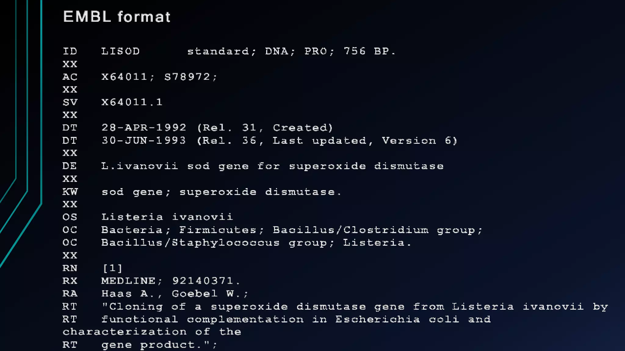 Major Databases In Bioinformatics Pptx Databases Computer