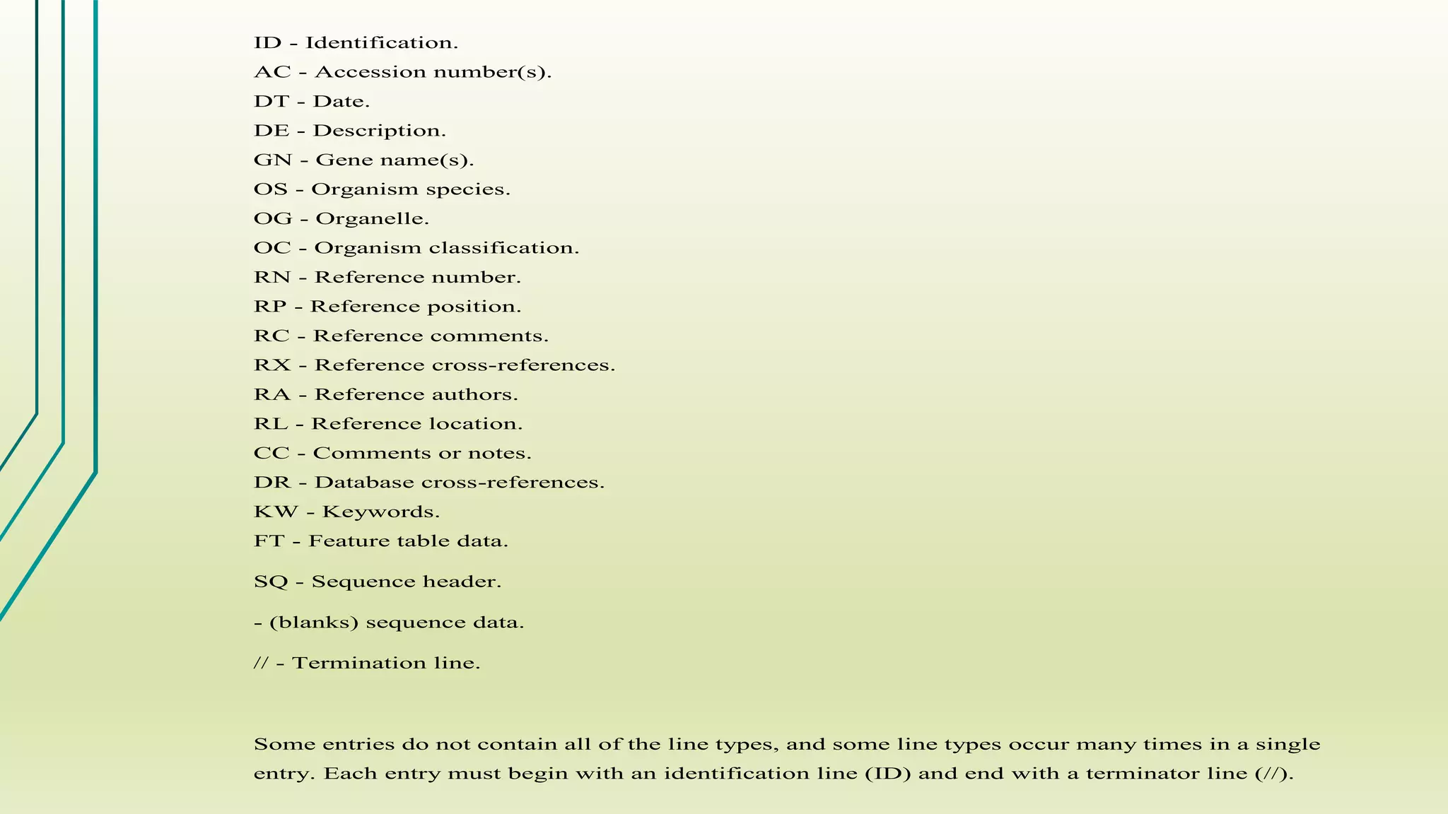 Major databases in bioinformatics | PPTX