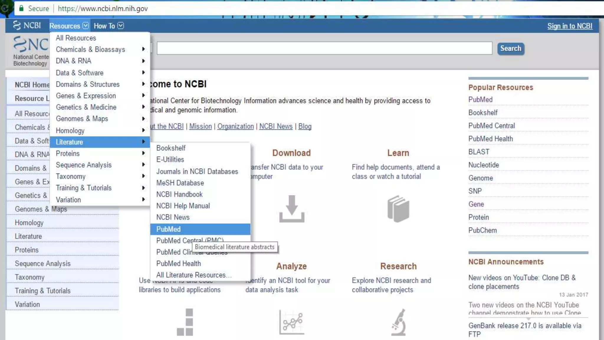 Major Databases In Bioinformatics Pptx Databases Computer Software And Applications