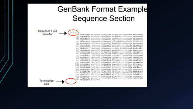 Major Databases In Bioinformatics Pptx Databases Computer