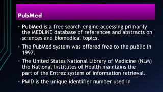 Major databases in bioinformatics | PPTX