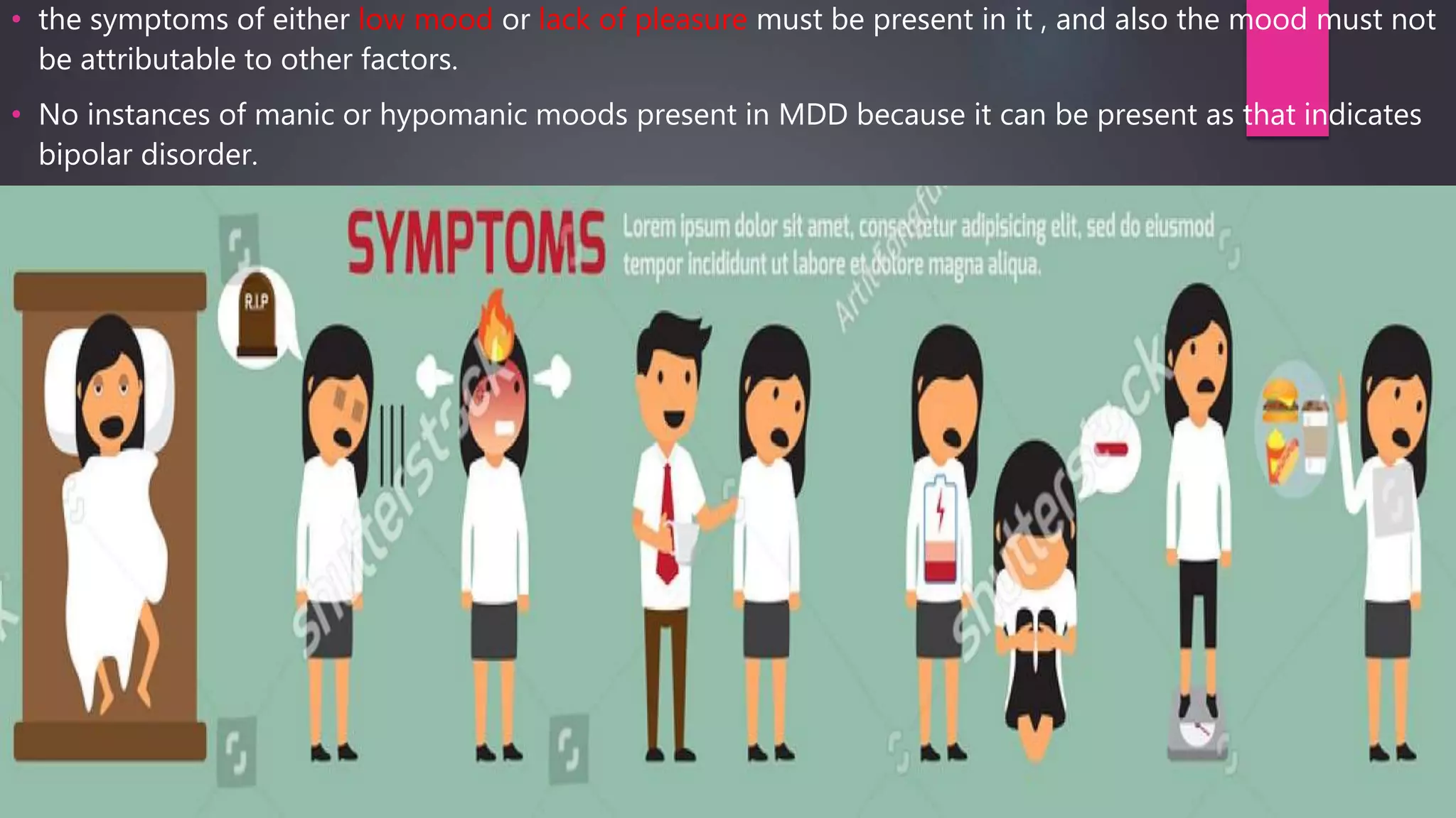 Major depressive disorder (MDD) ppt | PPTX