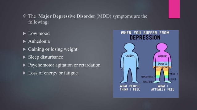 Major depressive disorder (MDD) ppt | PPTX