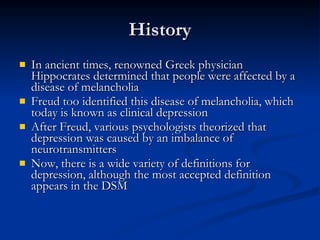 Major depressive disorder powerpoint | PPT