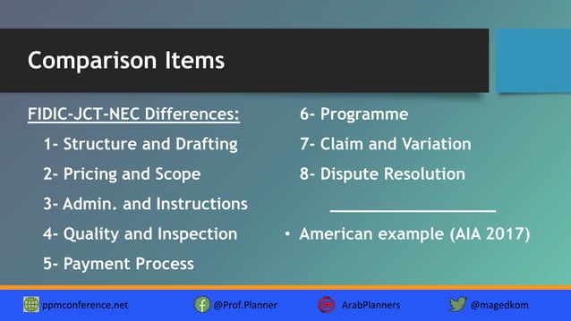 Major Differences between (FIDIC-JCT-NEC).pdf