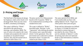 Major Differences between (FIDIC-JCT-NEC).pdf