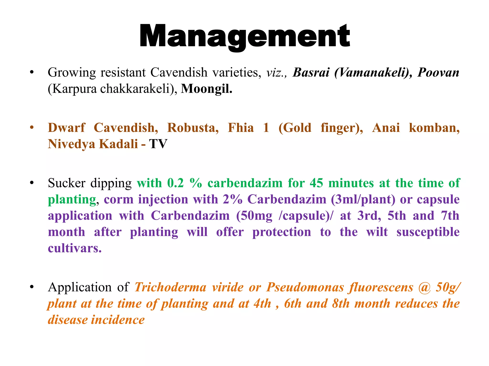 Major diseases of horticultural crops and their managemnt | PPTX