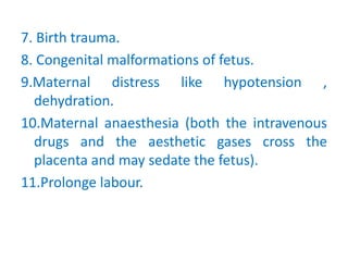 Major disorders of newborn | PPTX