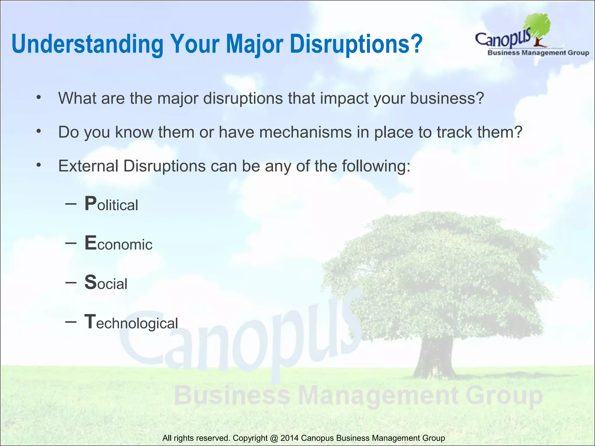 Major Global Disruptions of last decade | PPT