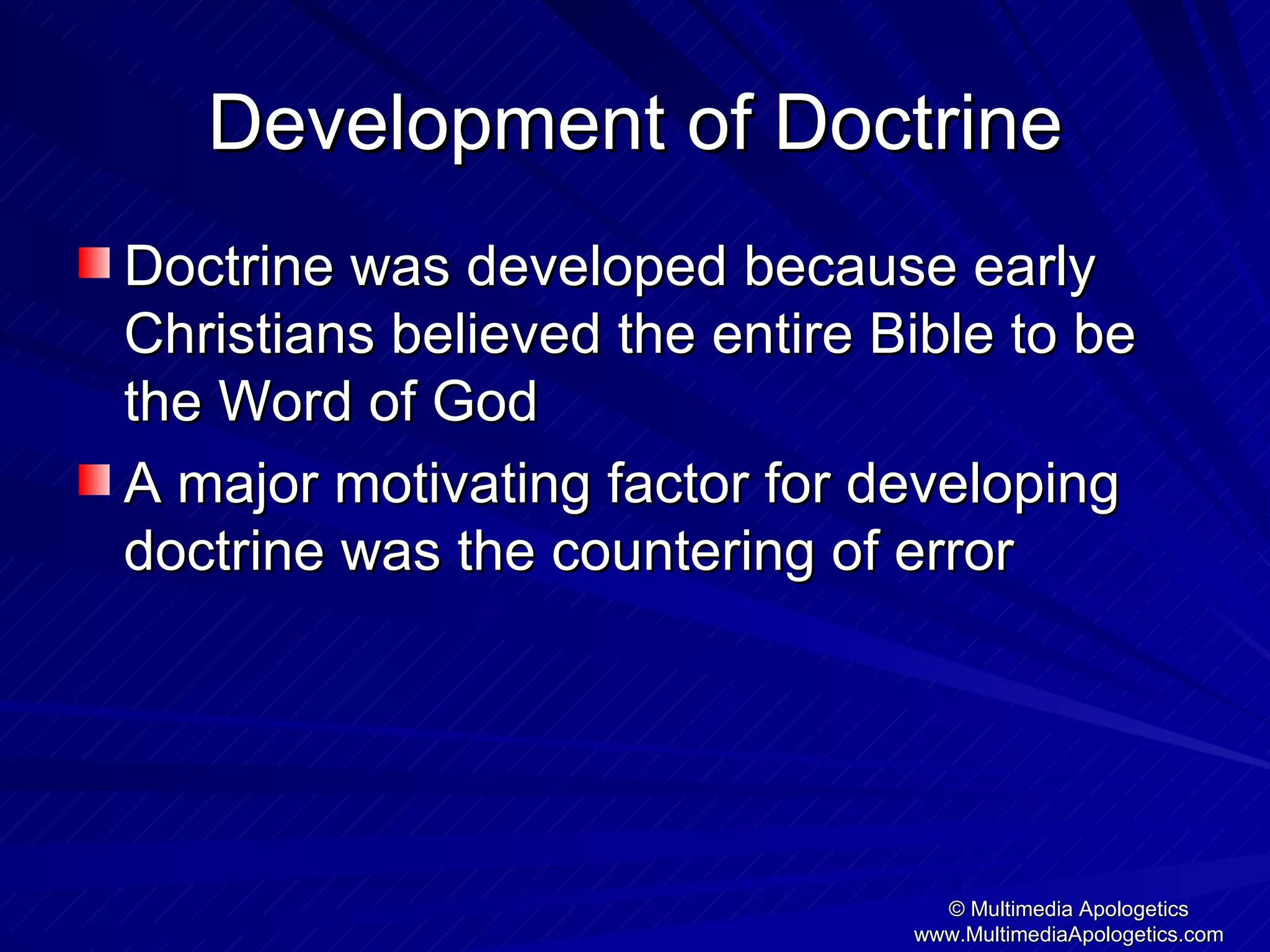 Major Doctrines Of Christianity | PPT