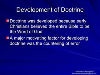 Major Doctrines Of Christianity | PPT