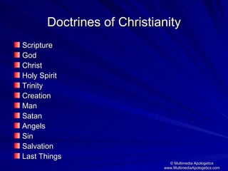 Major Doctrines Of Christianity | PPT