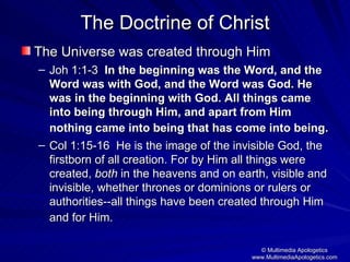 Major Doctrines Of Christianity | PPT