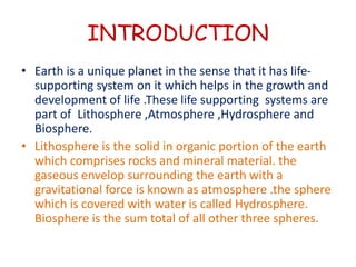 Major domains of the earth | PPTX
