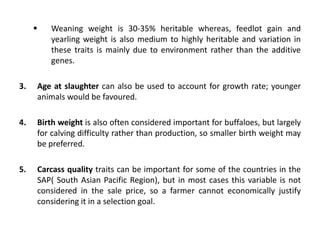Major economic traits of cattle and buffalo | PPTX