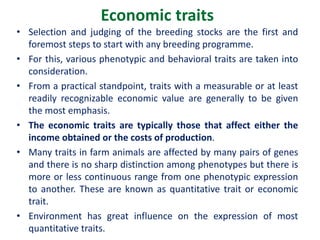 Major economic traits of cattle and buffalo | PPTX