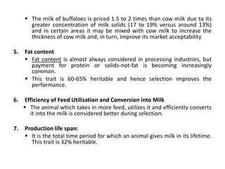 Major economic traits of cattle and buffalo | PPTX