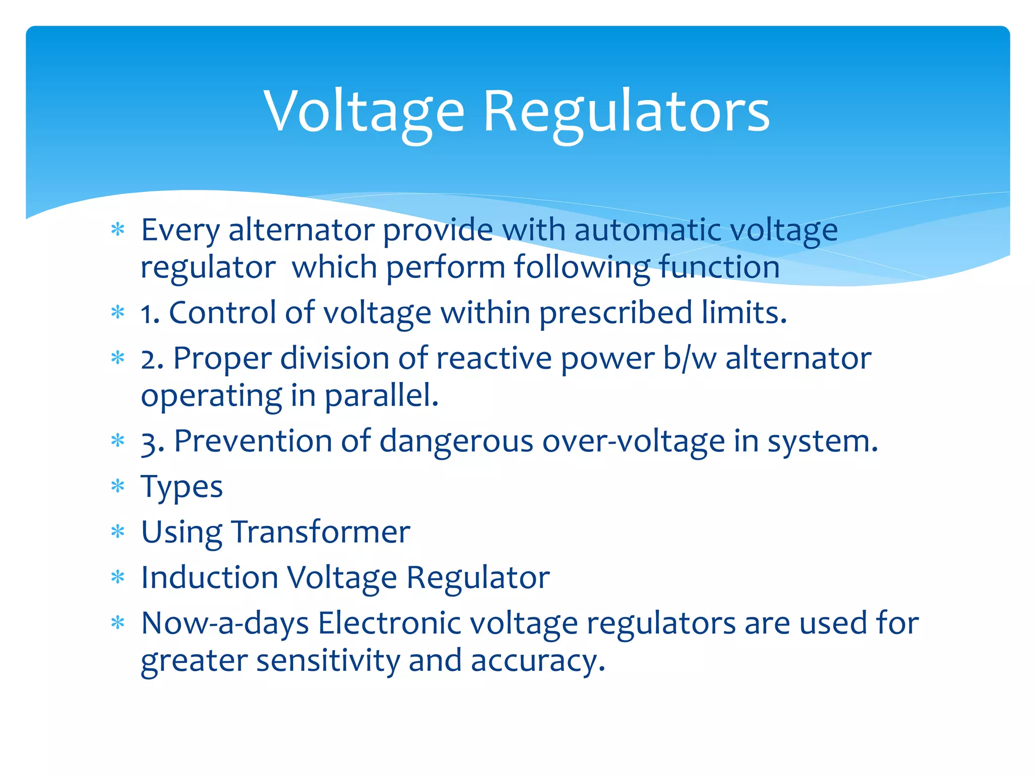 Major electrical equipment in power plants | PPTX