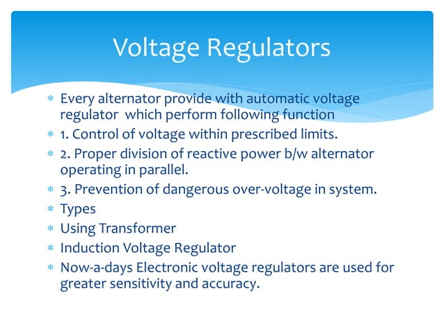 Major electrical equipment in power plants | PPTX