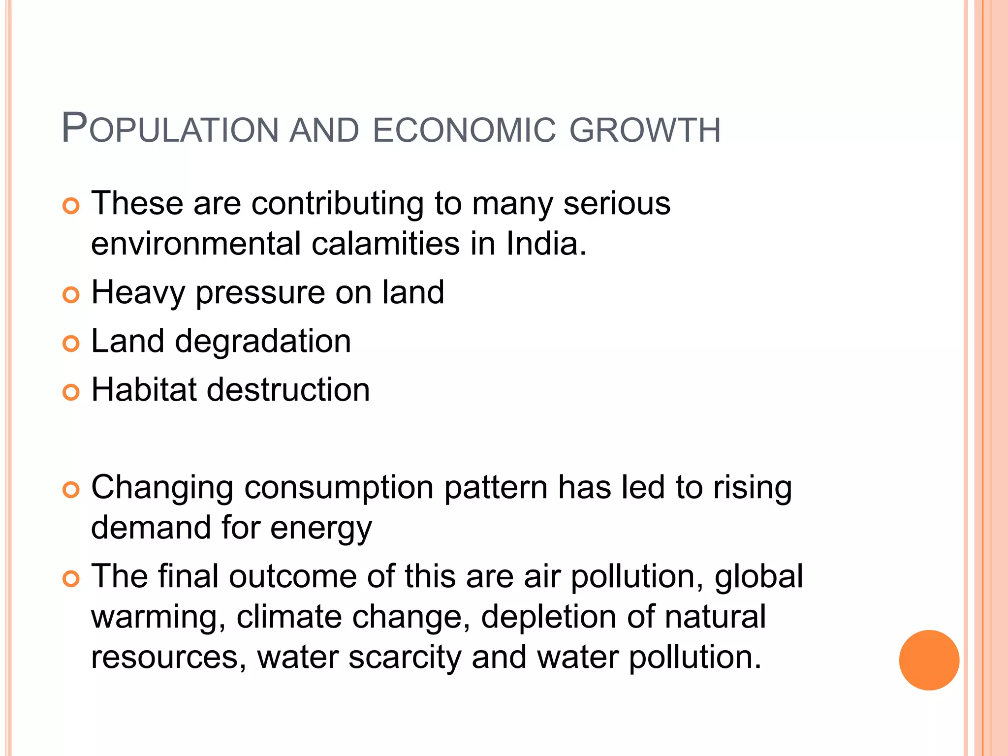 Major environmental issues in india | PPTX