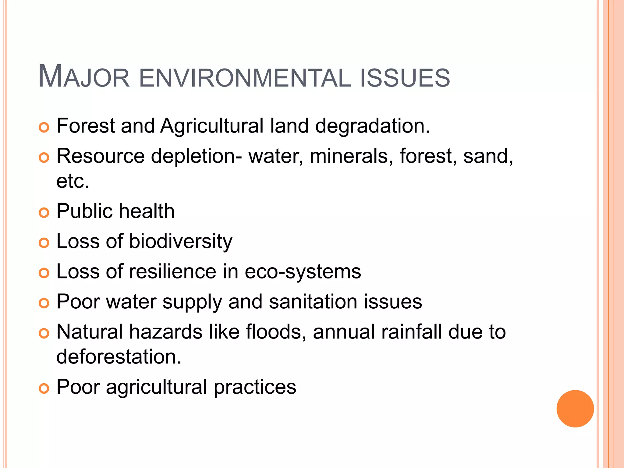 Major environmental issues in india | PPTX