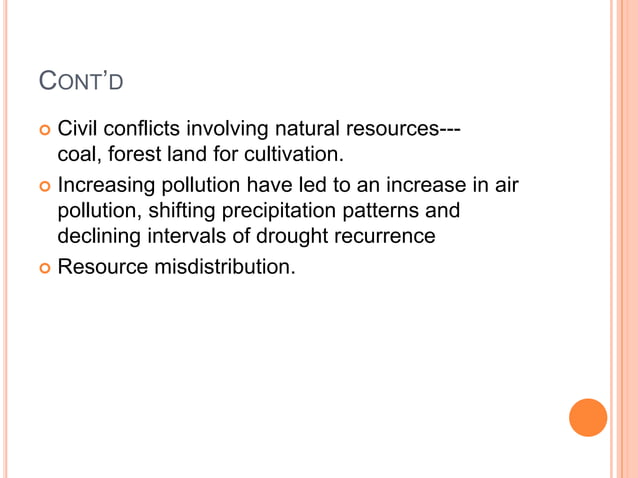 Major environmental issues in india | PPTX | Environmental Services ...