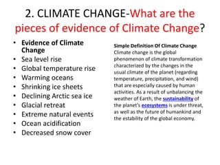 Major environmental problems and Issues of the world | PPTX