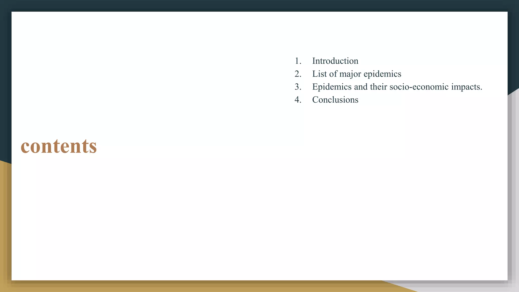 Major epidemics .pptx