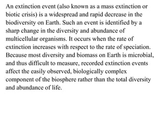 Major extinction events | PPTX